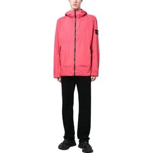 Stone Island Waffen Patch Nylon Hooded Zip-up Jacket