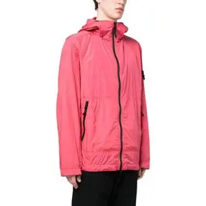 Stone Island Waffen Patch Nylon Hooded Zip-up Jacket
