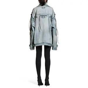 Balenciaga Oversized Studded Denim Jacket