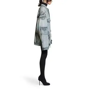 Balenciaga Oversized Studded Denim Jacket