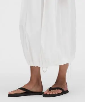 Lululemon Lululinen Adjustable-hem Maxi Skirt - White