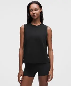 Lululemon Scuba Cotton Jersey Tank Top - Black