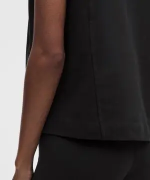 Lululemon Scuba Cotton Jersey Tank Top - Black