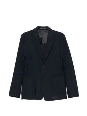 Giorgio Armani Icon Single-breasted Blazer Jacket - Blue