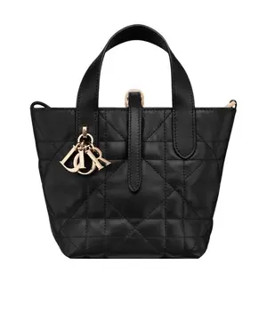 Dior Toujours Vertical Nano Tote Bag - Black