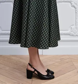 Dior Ballet Slingback Pump With Bow Detailing