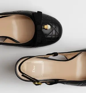 Dior Ballet Slingback Pump With Bow Detailing