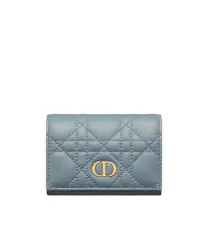 Dior Caro Xs Wallet - Gray