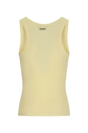 Jacquemus Ribbed Tank Top - Light Yellow