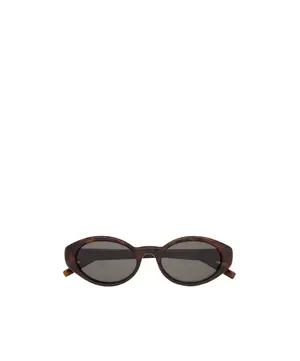 Saint Laurent Tortoiseshell Oval Sunglasses - Light Havana