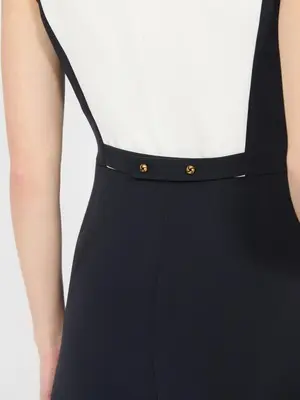Max Mara Sleeveless Playsuit With Contrast Patchwork