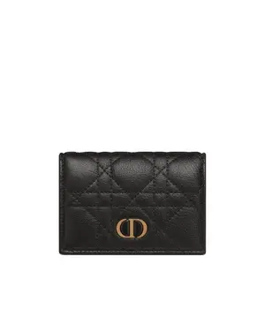 Dior Caro Xs Wallet - Black