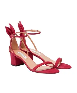 AQUAZZURA Thick Heels With Bowknot