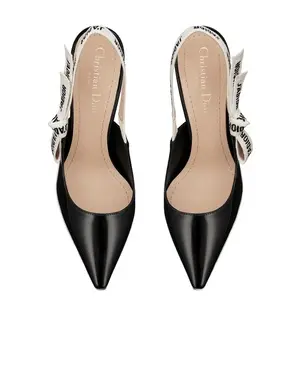 Dior J'adior Slingback Pumps With Embroidered Ribbon