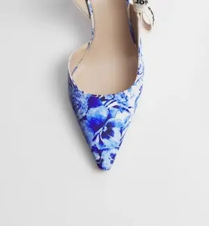 Dior Slingback Pumps With Ribbon Detailing