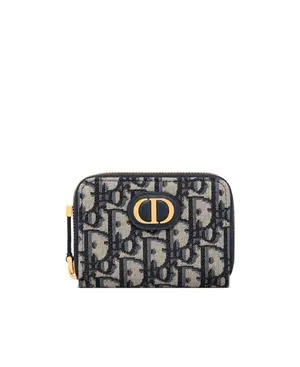 Dior Small 30 Montaigne Voyageur Coin Purse - Gray