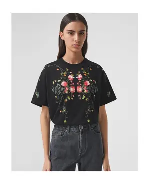 Burberry Rose Print Oversized T-shirt