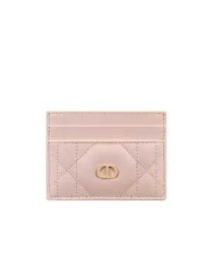 Dior Caro Freesia Card Holder - Pink