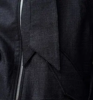 Dior Zip-up Jacket With Removable Tie Collar