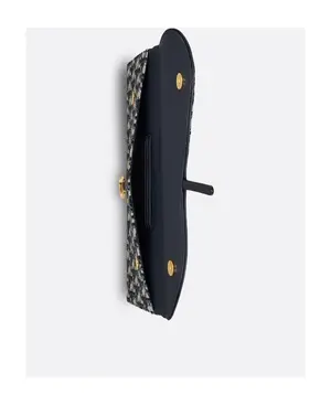 Dior Saddle Pouch In Oblique Jacquard