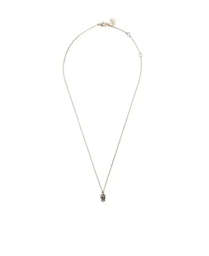 Alexander McQueen Crystal Embellished Skull Necklace