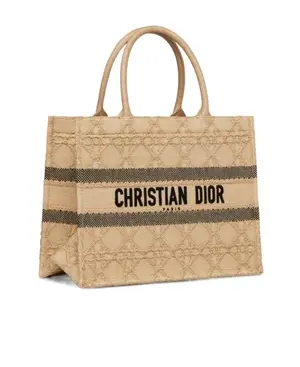 Dior Book Tote Medium Wine Coconut Handbag
