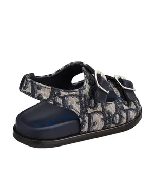 Dior Blue Oblique Printed Sandals