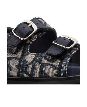Dior Blue Oblique Printed Sandals