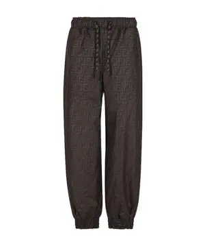 Fendi Ff Logo Tapered Track Pants