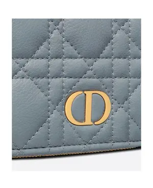 Dior Caro Compact Zipped Wallet