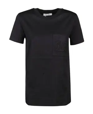 Max Mara Logo Round Collar Short-sleeved T-shirt