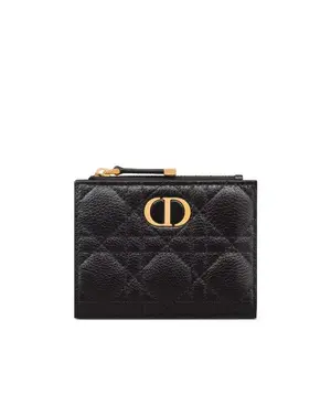 Dior Caro Dahlia Wallet - Black