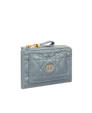 Dior Caro Compact Zipped Card Holder