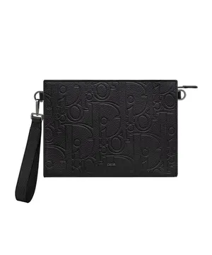 Dior A5 Triangle Pouch - Black