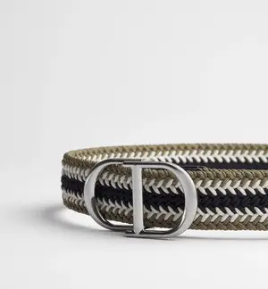 Dior Cd Buckle Woven Belt