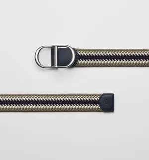 Dior Cd Buckle Woven Belt