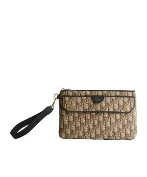 Dior Pocket Jett A5 Triangle Pouch - Brown