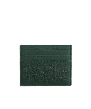 Dior Card Holder - Dark Green