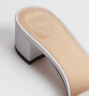 Dior J'adior Heeled Slide With Bow Detailing