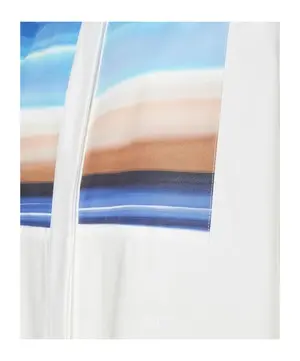 Fendi Long Sleeve Shirt With Venetian Stripe Detail - White