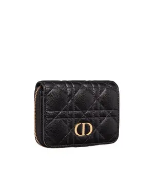 Dior Caro Compact Zipped Wallet