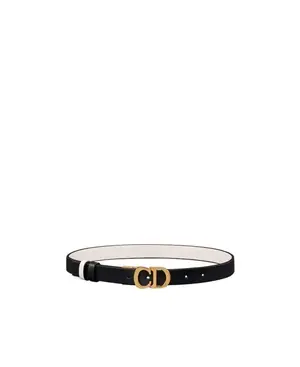 Dior Reversible Saddle Belt - Black
