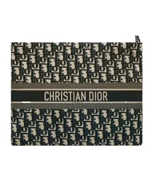 Dior Diortravel Zipped Pouch - Black