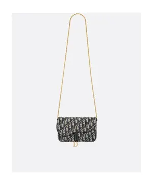 Dior Saddle Pouch With Chain