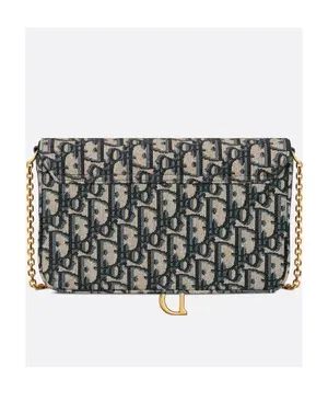 Dior Saddle Pouch With Chain