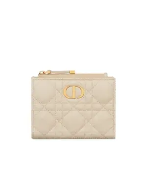 Dior Caro Dahlia Wallet - Ivory