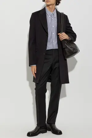 Paul Smith Wool Blend Coat With Single Vent