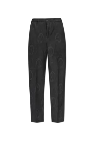Etro Wool Pleated Trousers - Grey