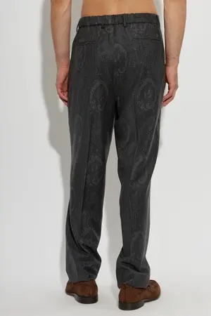 Etro Wool Pleated Trousers