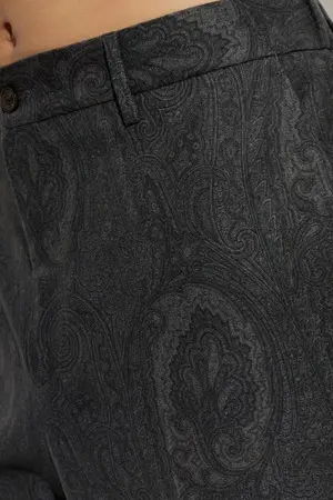 Etro Wool Pleated Trousers